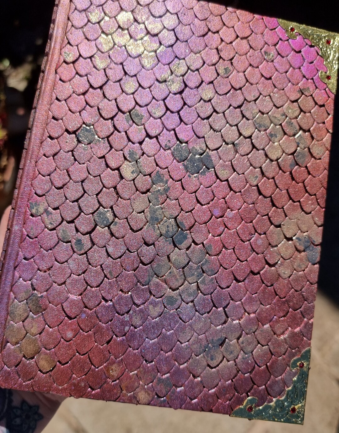 Dragon Scales Blank Notebook, Spellbook, Grimoir,e, Journal, Embossed ...
