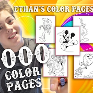 Ethan's Coloring Pages - Etsy