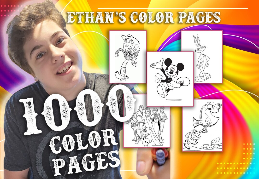 Ethan's Coloring Pages - Etsy