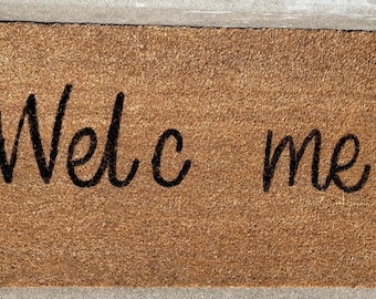 Welcome Door Mat With Bible Verse - Etsy