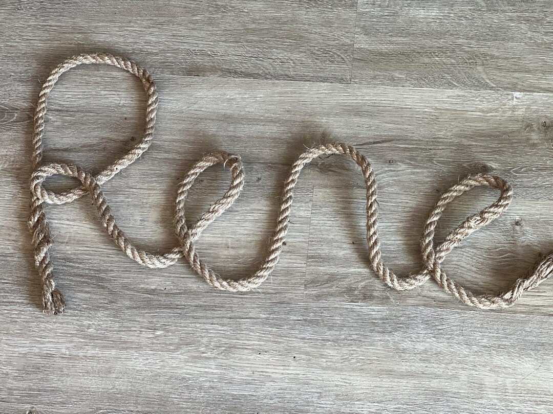 Rope Name Sign - Etsy