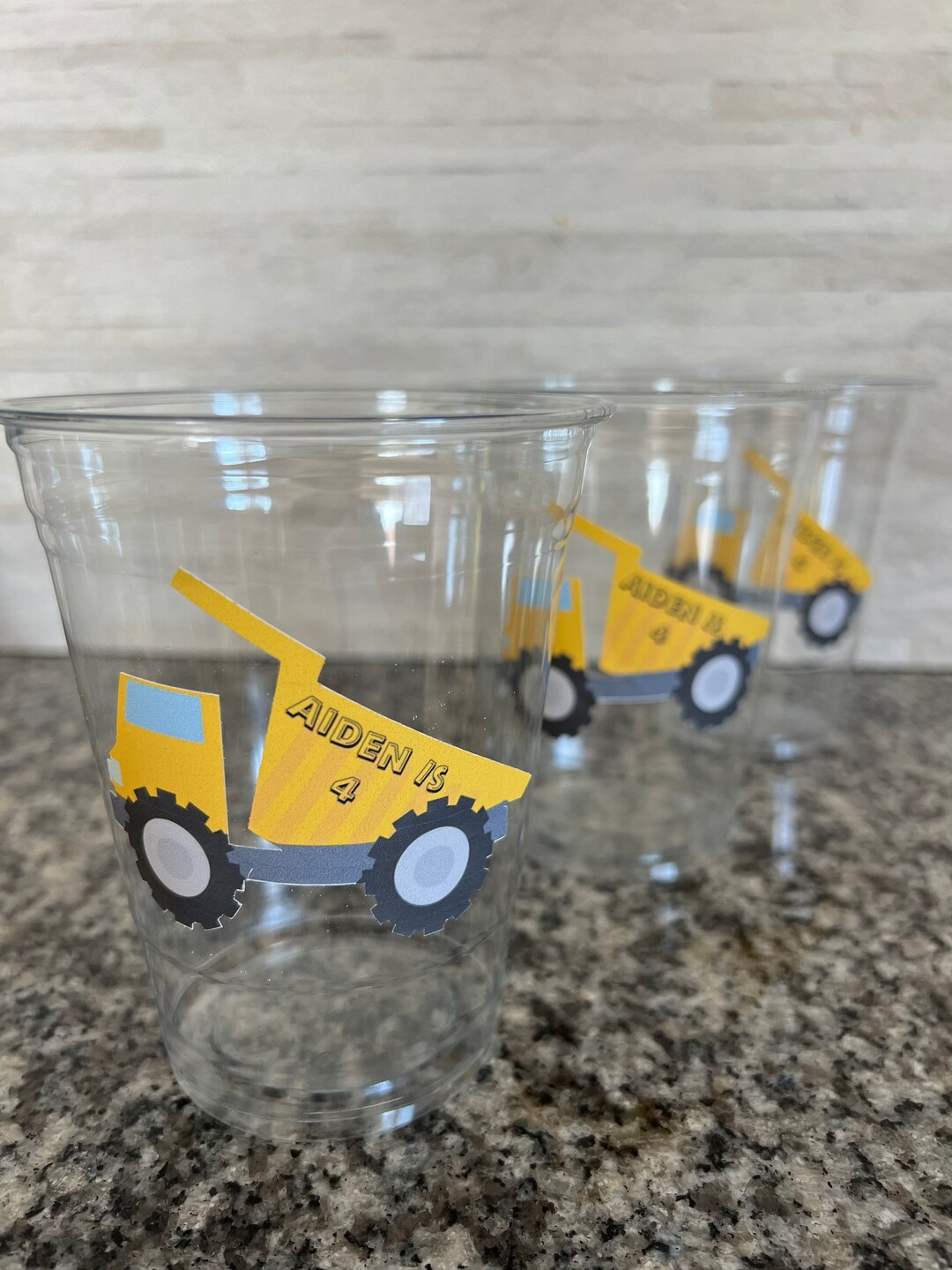 Custom Truck Party Cups - Etsy