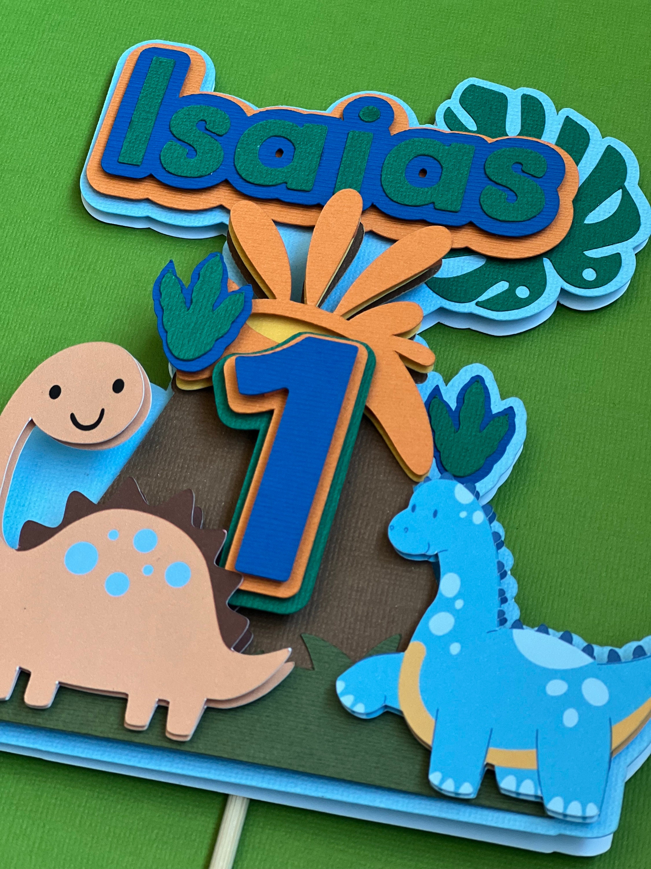 Dinosaur Cake Topper - Etsy