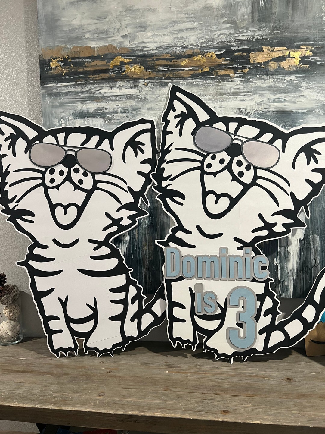 Cool Cat Cutout/ Cat Party Prop - Etsy