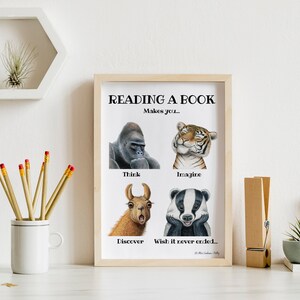 Printable Reading Poster for Reading Corner / Printable Quote for ...