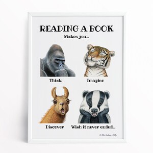 Printable Reading Poster for Reading Corner / Printable Quote for ...