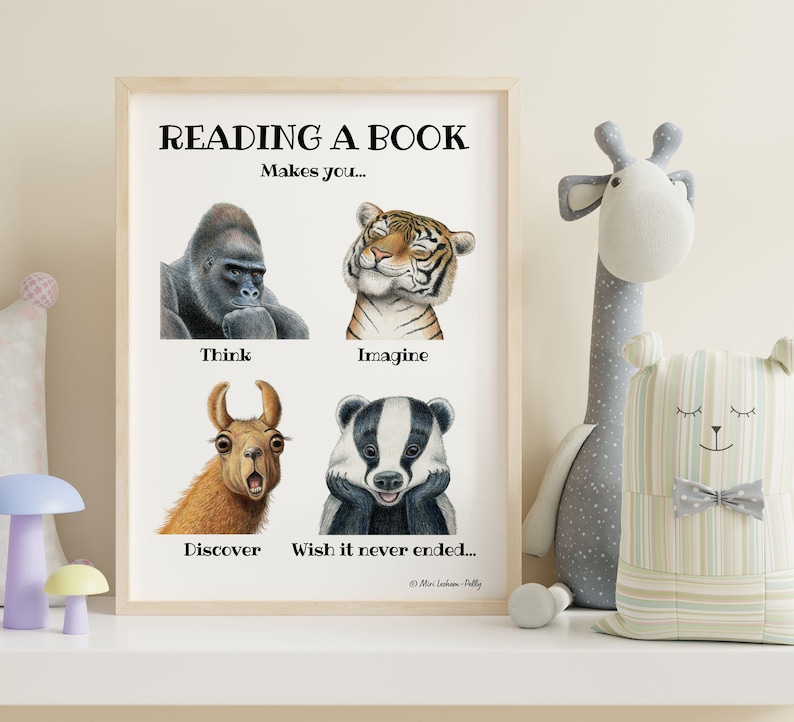 Printable Reading Poster for Reading Corner / Printable Quote - Etsy