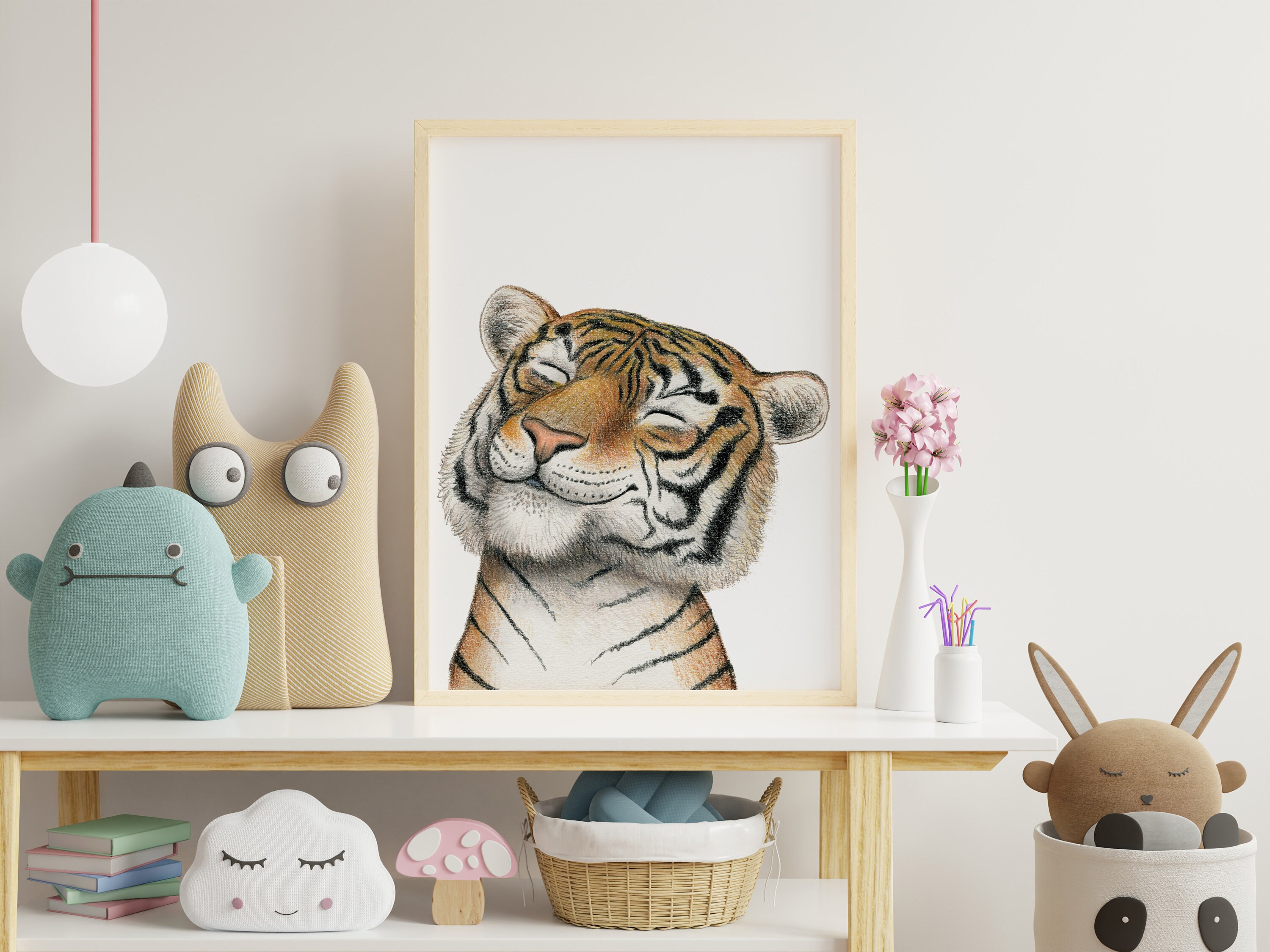 Printable Tiger Poster/ Tiger Wall Art / Jungle Nursery Decor / Nursery ...