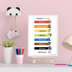 Printable COLORS Poster / Educational Poster for Classroom Decor ...