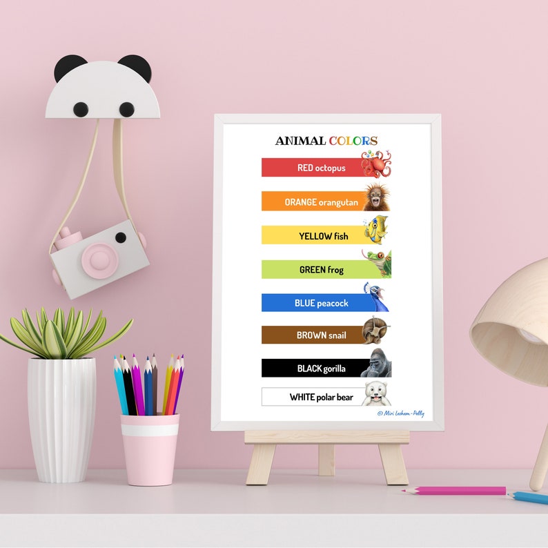 Printable COLORS Poster / Educational Poster for Classroom Decor ...