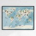PRINTABLE Animal World Map, Kids World Map Poster, Watercolor Nursery ...