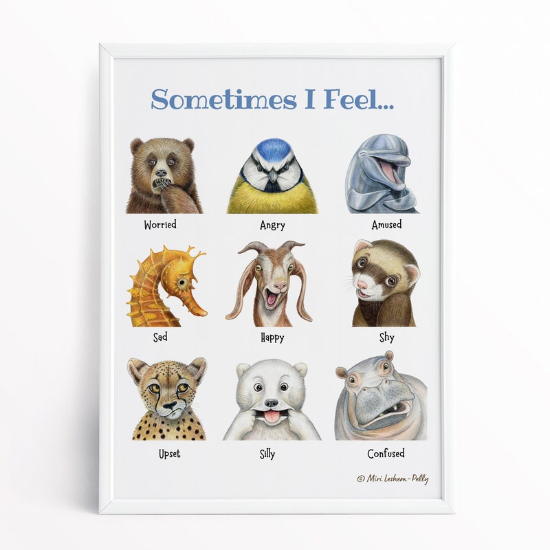 Funny Emotions Chart - Etsy