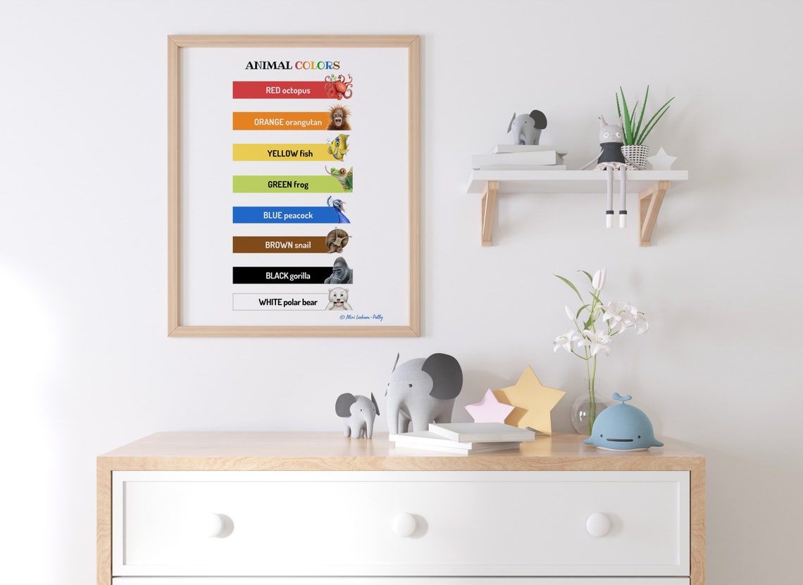 Printable COLORS Poster / Educational Poster for Classroom Decor ...