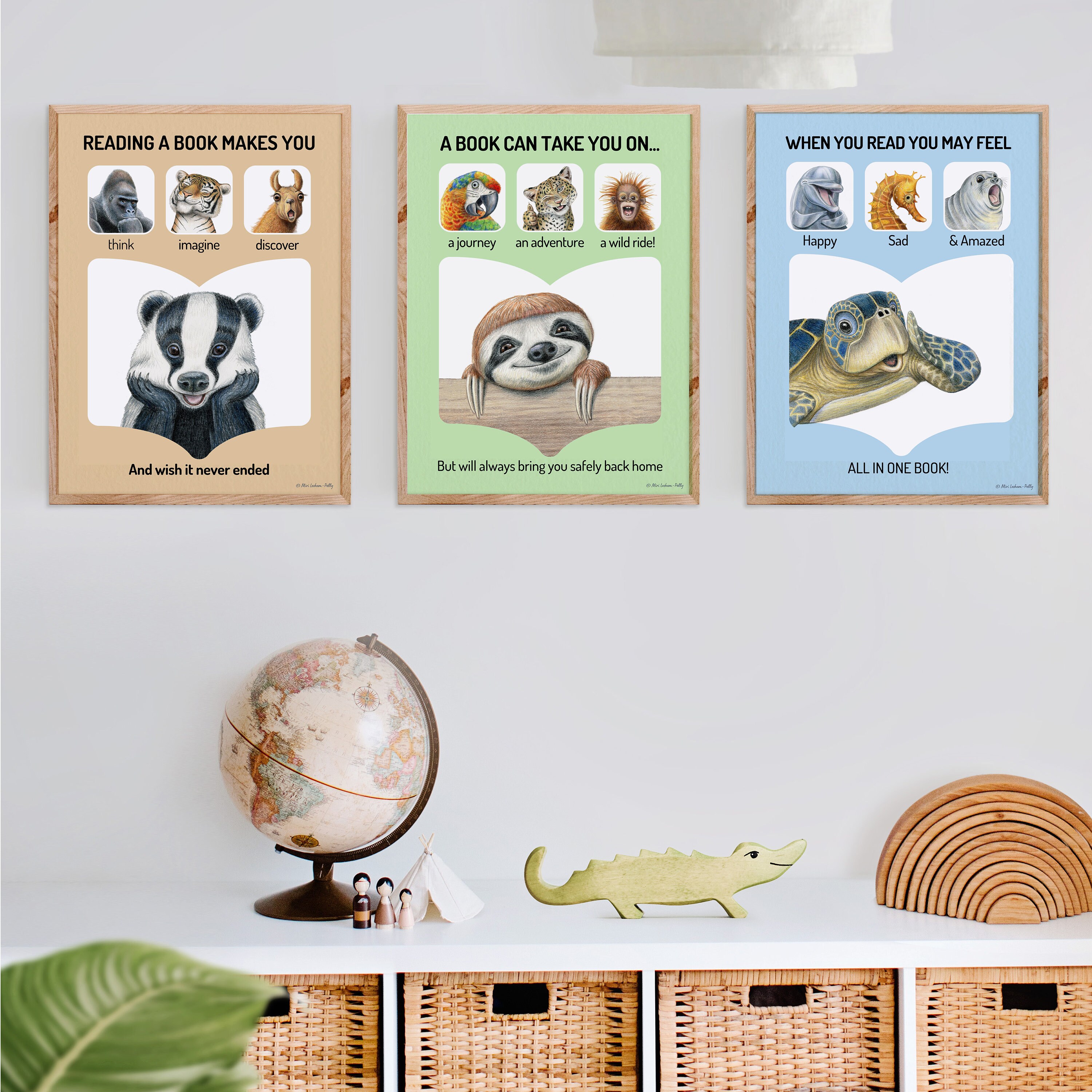 Reading Posters - Printable Set / Literary Prints / Popular Printables ...