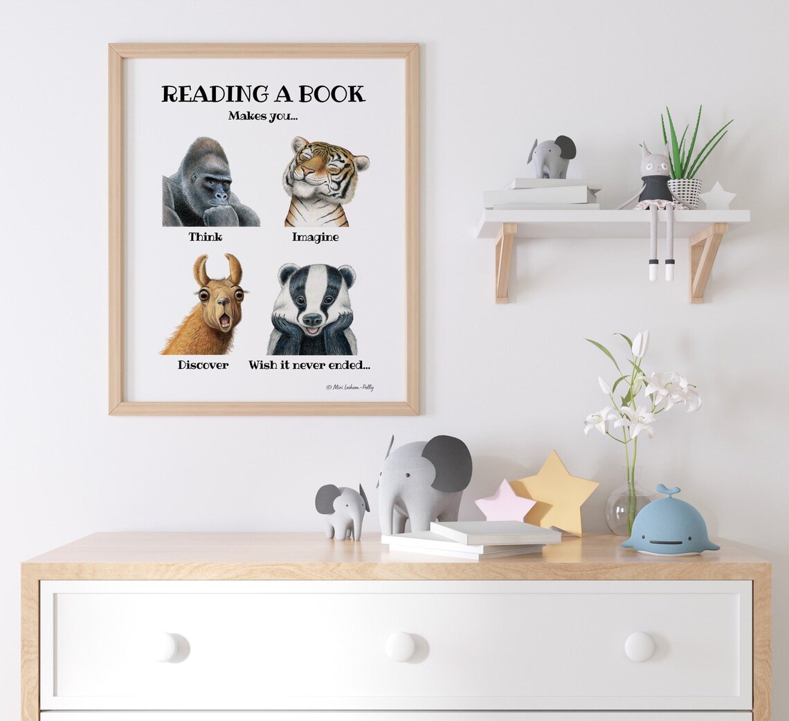 Printable Reading Poster for Reading Corner / Printable Quote - Etsy
