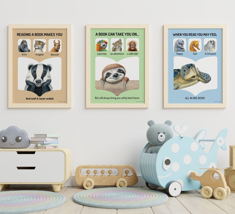 Reading Posters Printable Set / Literary Prints / Popular - Etsy