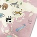 Printable Animal World Map, Pink World Map, Baby Girl Nursery Decor ...