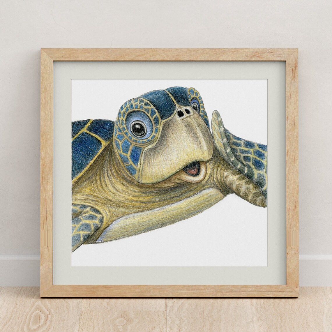 Printable Sea Turtle Wall Art / Sea Turtle Decor for Nautical Nursery ...