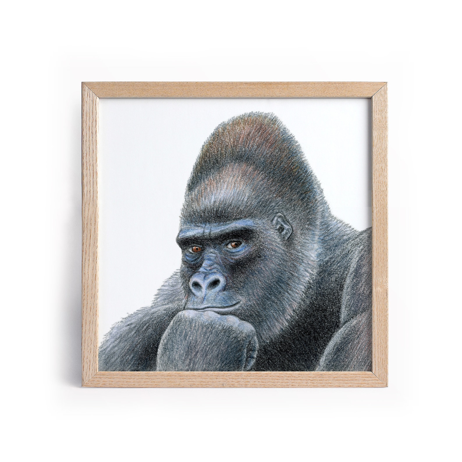 Printable Thinking Gorilla Print / Jungle Nursery Decor / Jungle ...