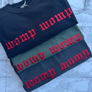 Womp Womp Embroidered Comfort Color Shirt, Feral Mom T-shirt, Funny Tee ...
