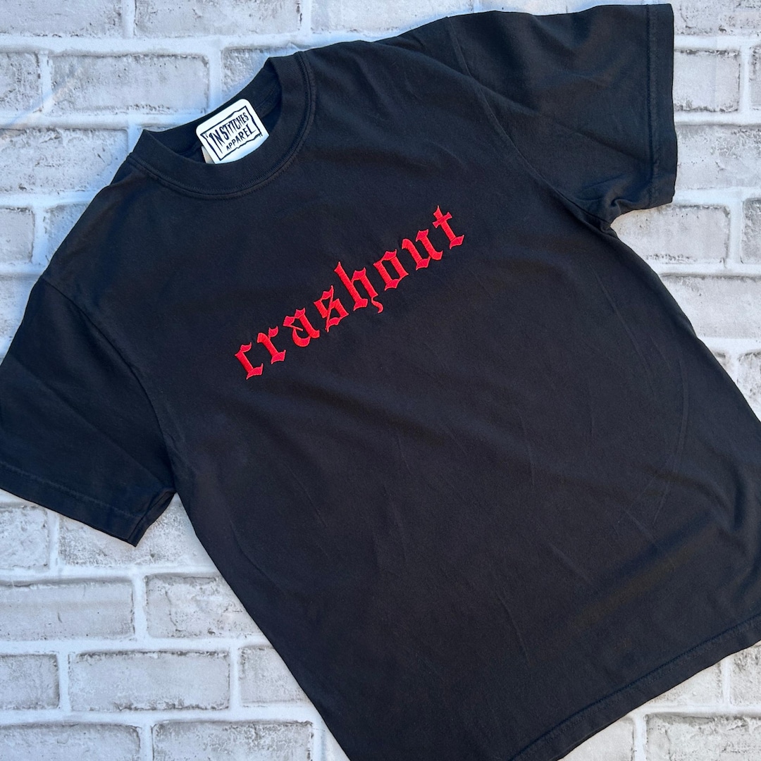 Crashout Embroidered Comfort Color Shirt, Gaming T-shirt, Funny Tee ...