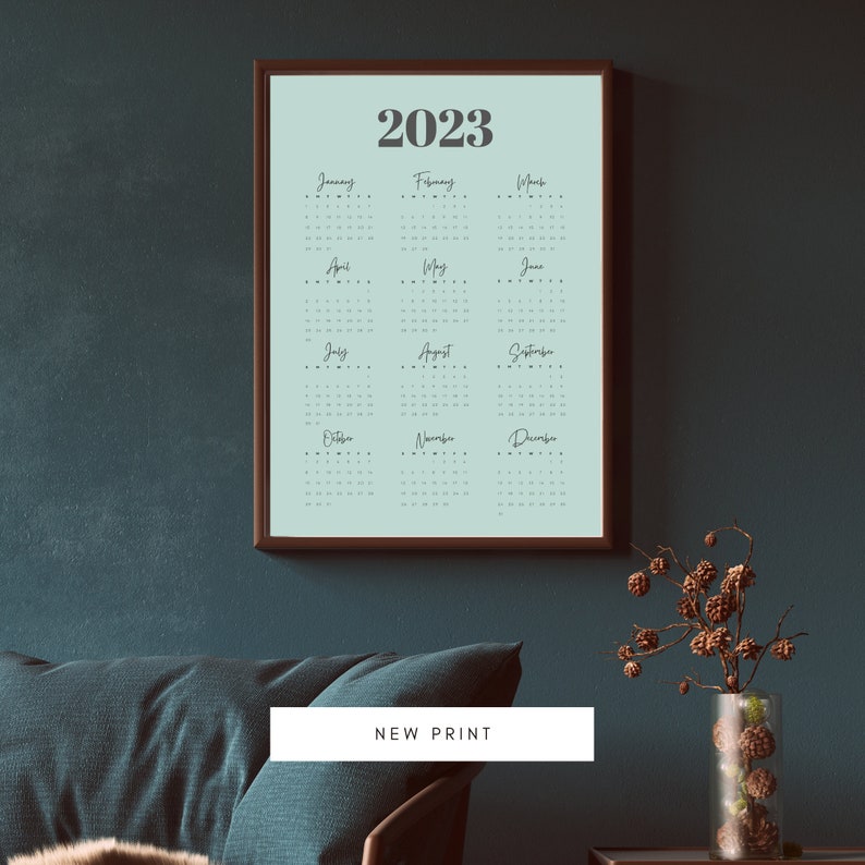 Kalender 2023 Digitaler Monatsplaner Druckbarer Kalender - Etsy Schweiz