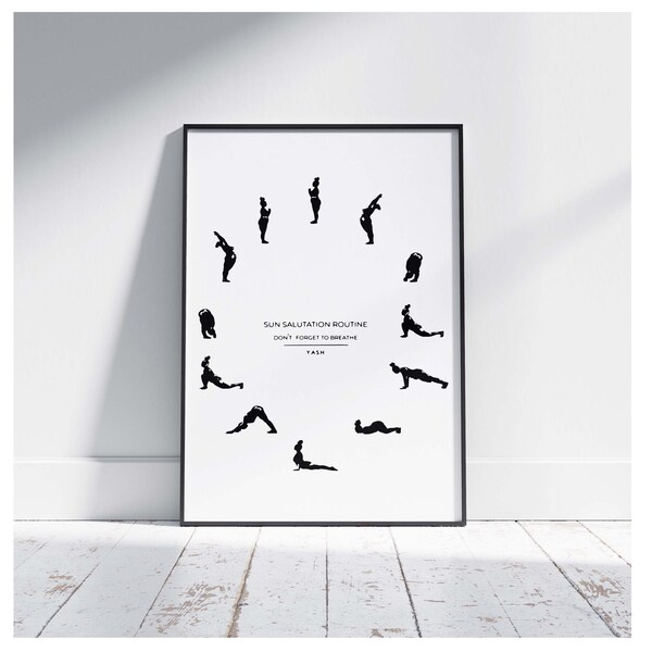Sun Salutation Poster - Etsy