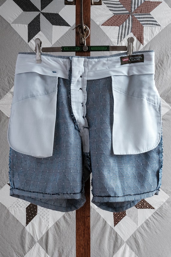 Mesmerizing Vintage Orig 1960s Levi's Sta-Prest Psych… - Gem