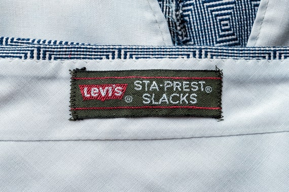 Mesmerizing Vintage Orig 1960s Levi's Sta-Prest Psych… - Gem