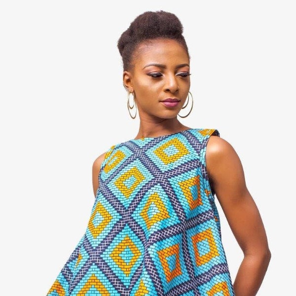 African Print Top - Etsy