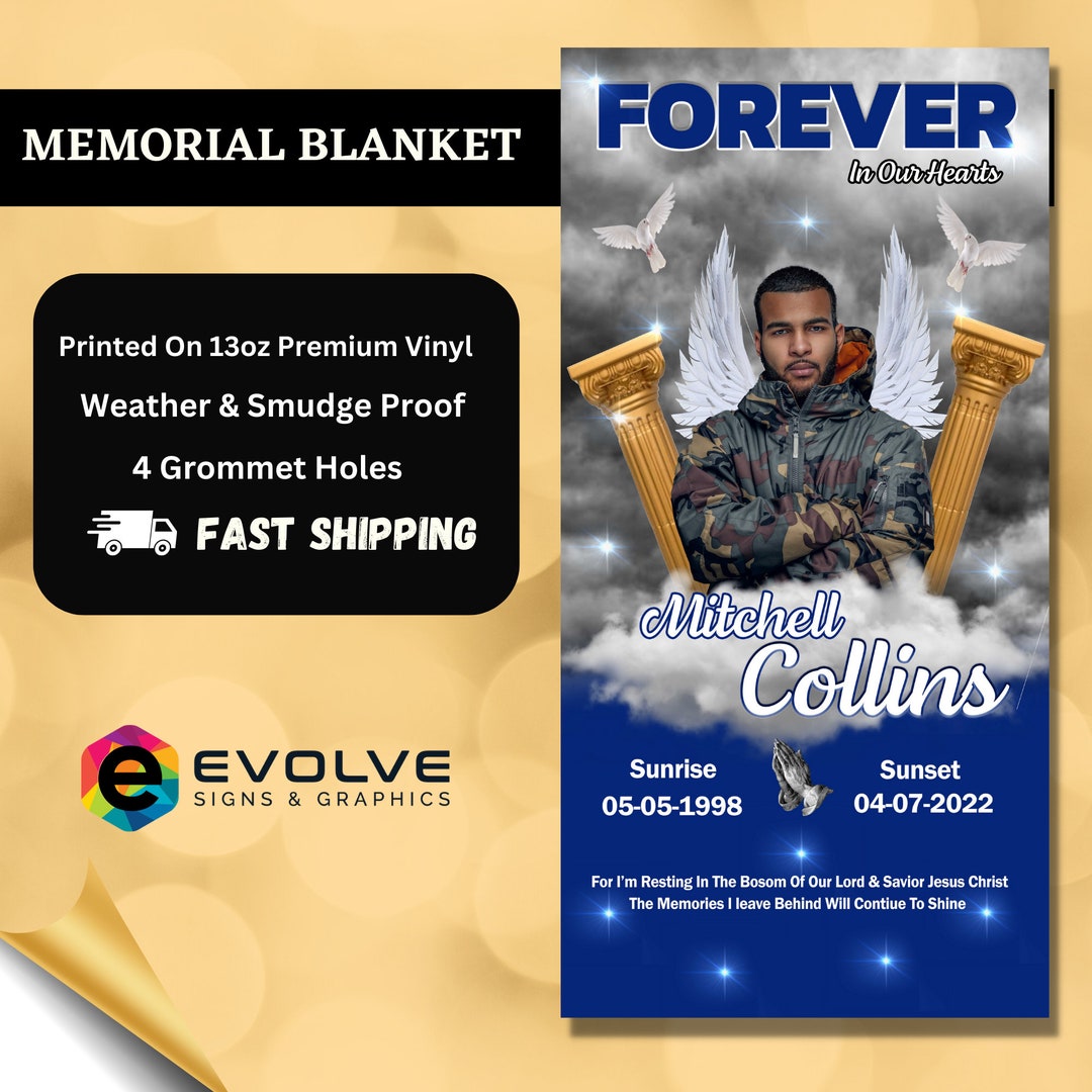 Personalized Memorial Grave Cover, Funeral, Memorial Grave Marker ...