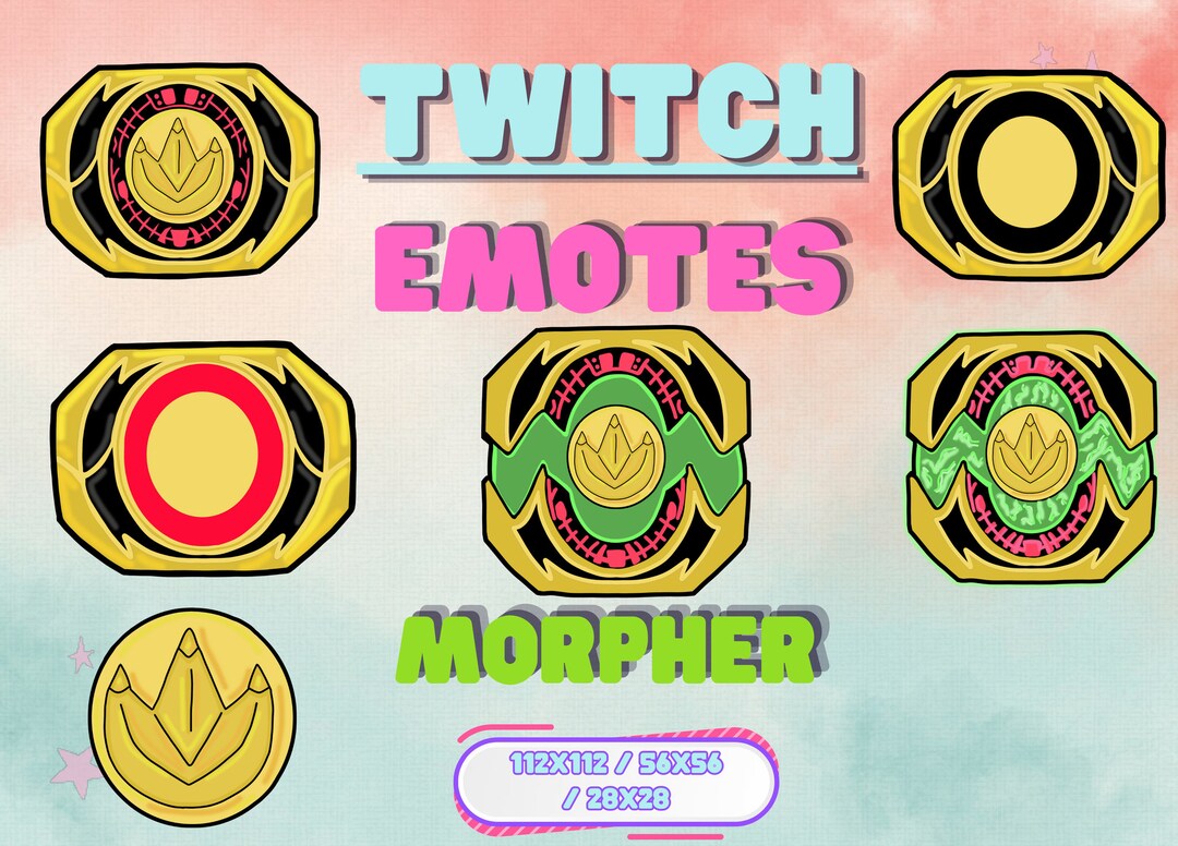 Power Ranger Badges for Twitch, Discord Instant Download - Etsy