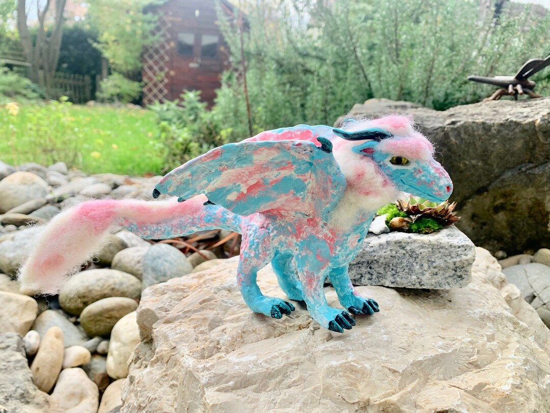 Morning Sky Trans Pride Guardian Dragon Lucky-charm - Etsy