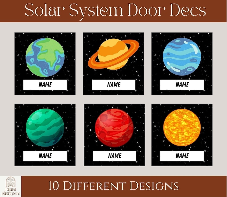 Solar System Door Dec - Digital Download - Etsy