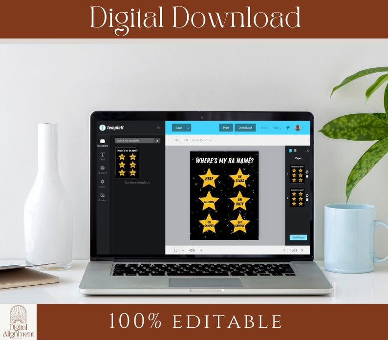 Solar System Where's My RA Sign - Digital Download - Etsy