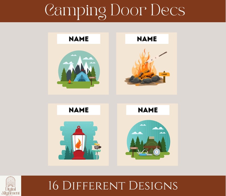 Camping Door Dec - Digital Download - Etsy