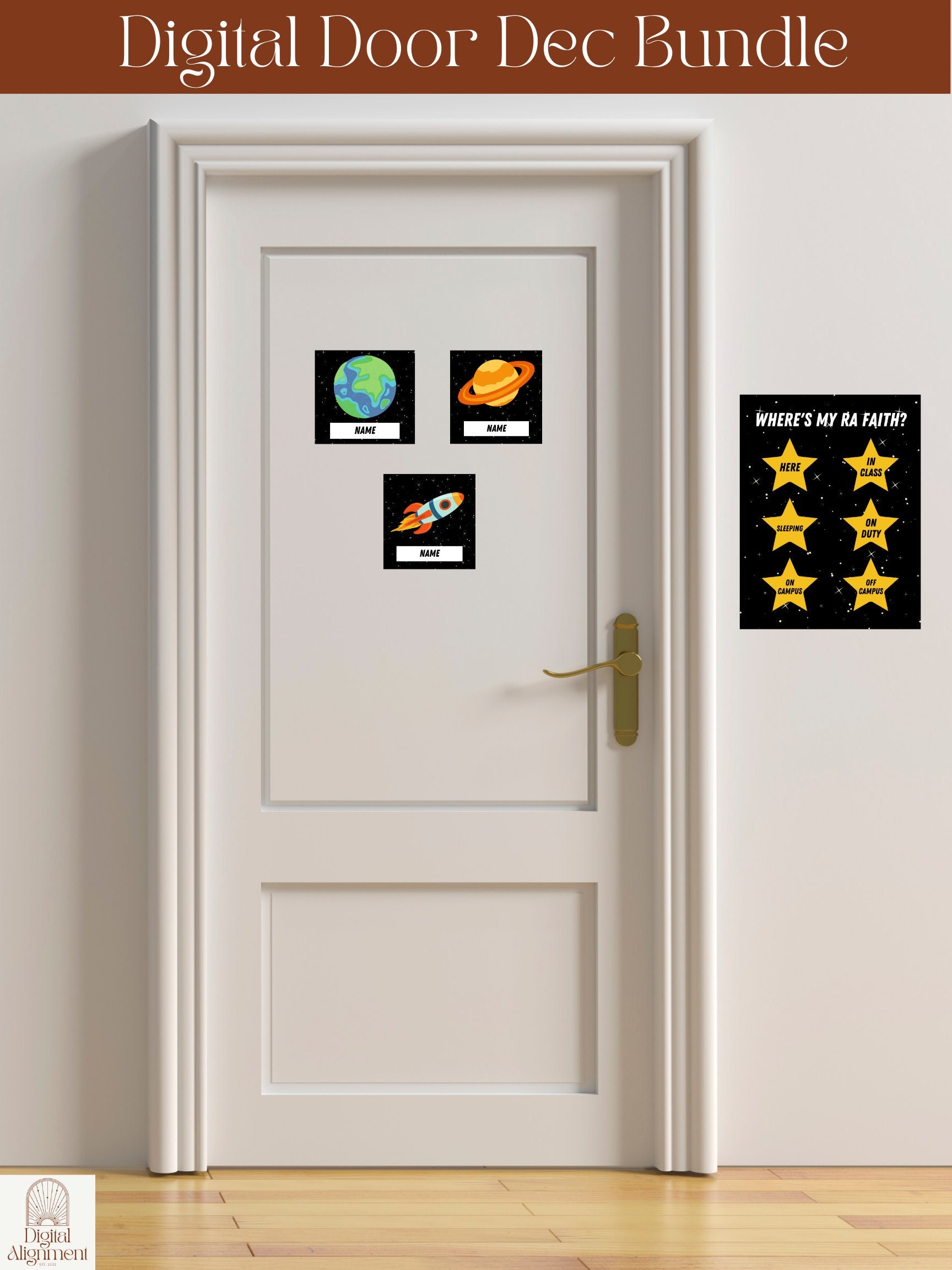 Solar System Door Dec + Door Sign Bundle - Etsy
