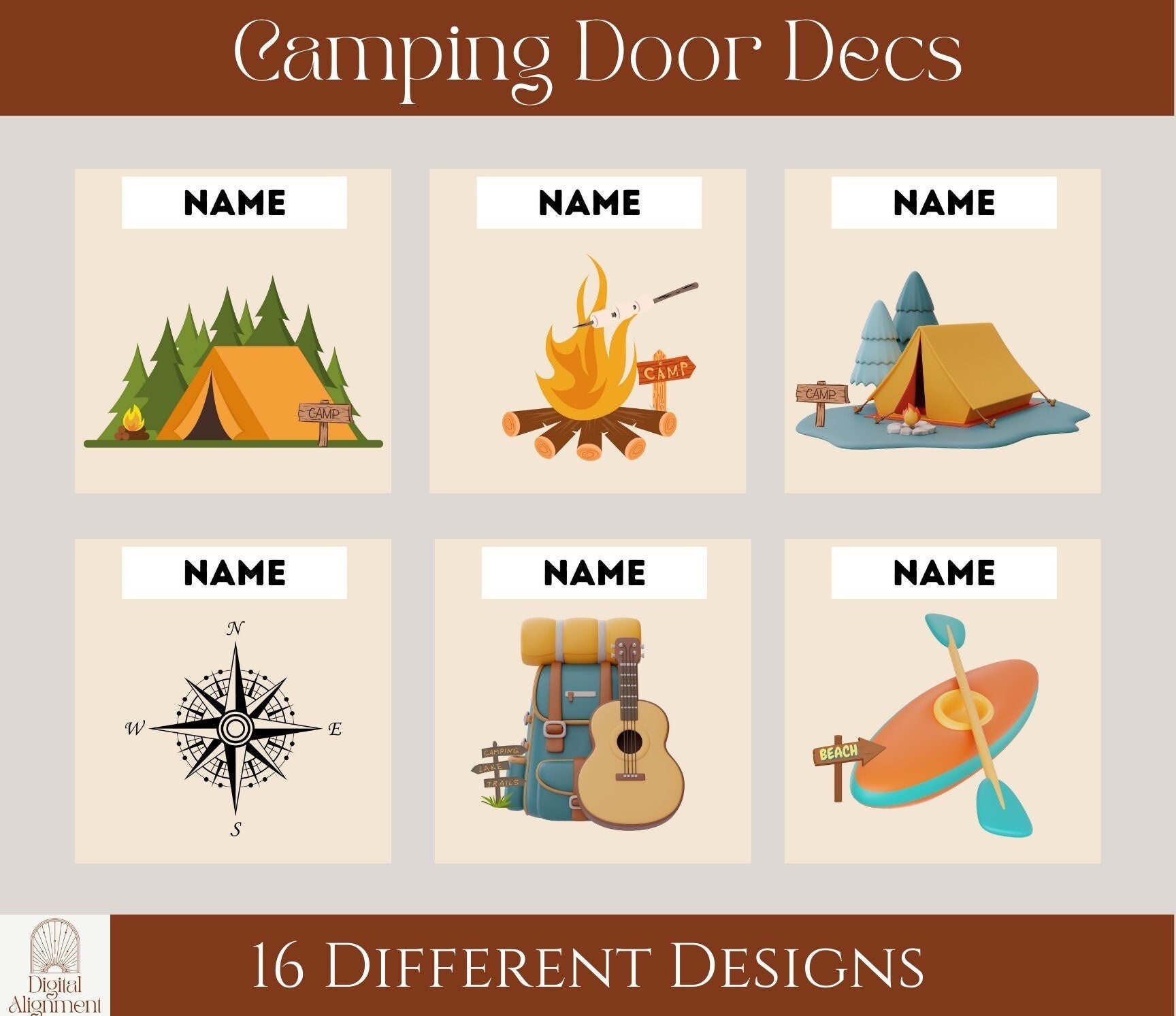 Camping Door Dec - Digital Download - Etsy