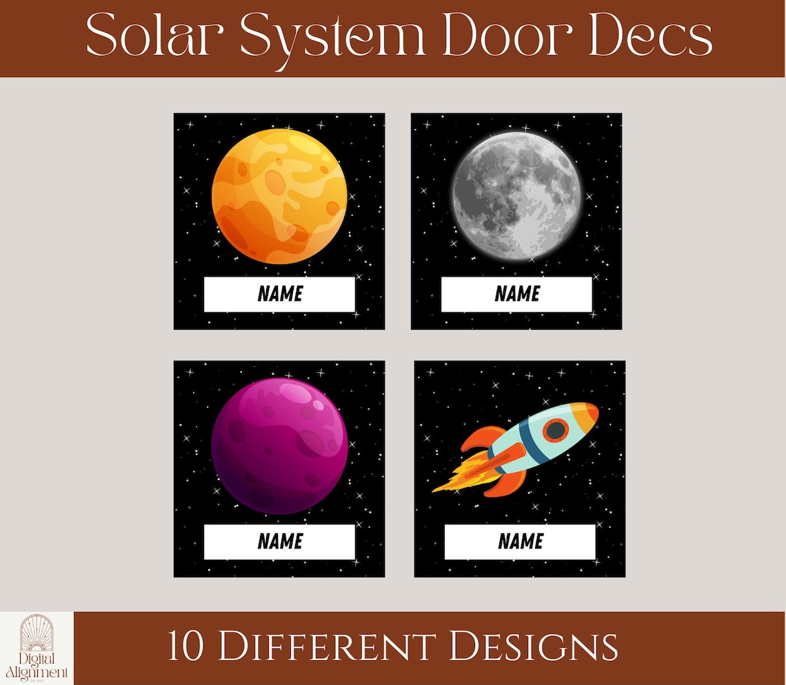 Solar System Door Dec - Digital Download - Etsy