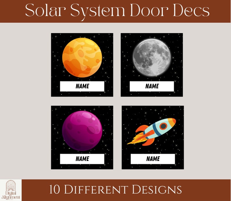Solar System Door Dec - Digital Download - Etsy