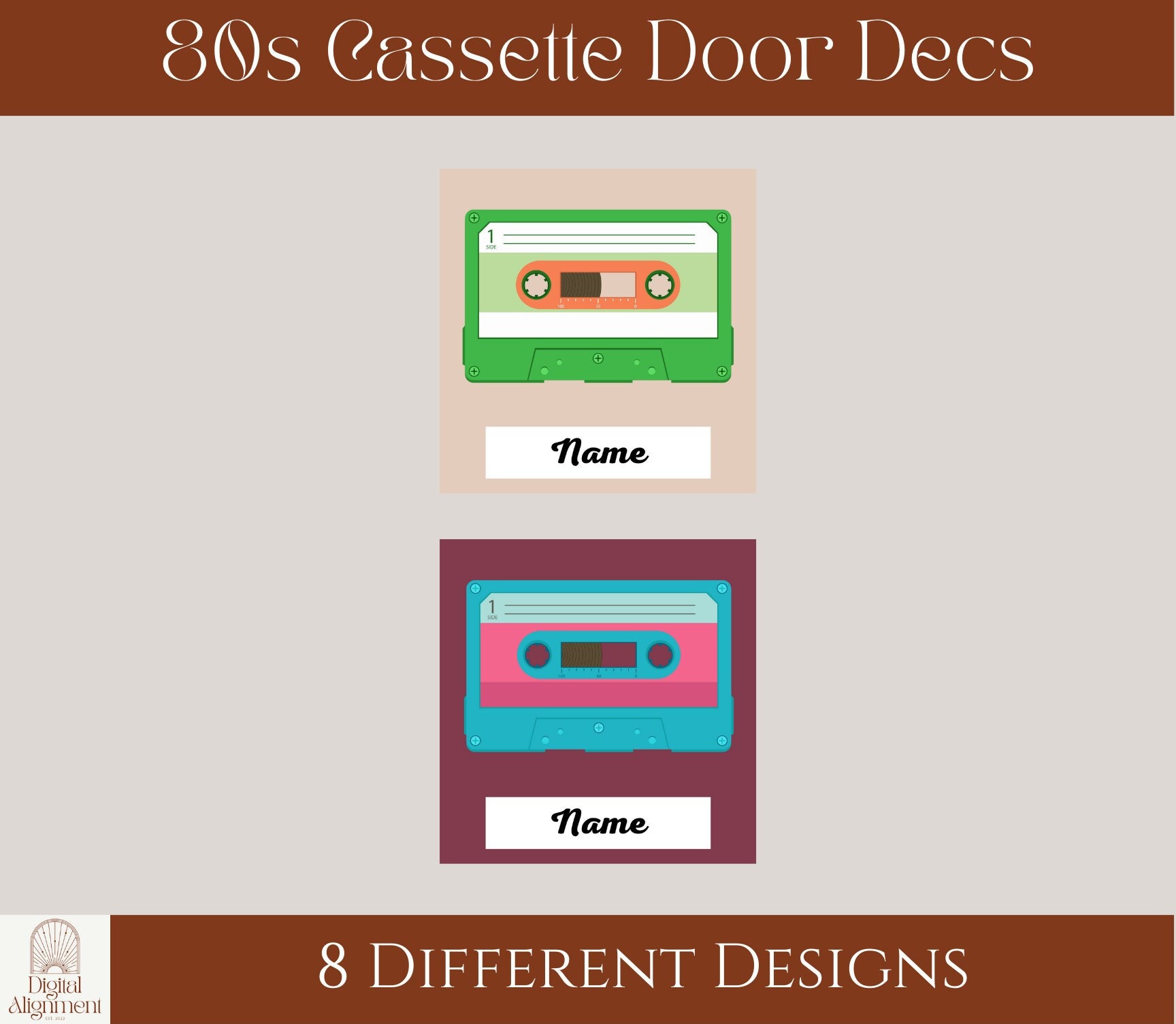 80s Cassette Door Dec - Digital Download - Etsy