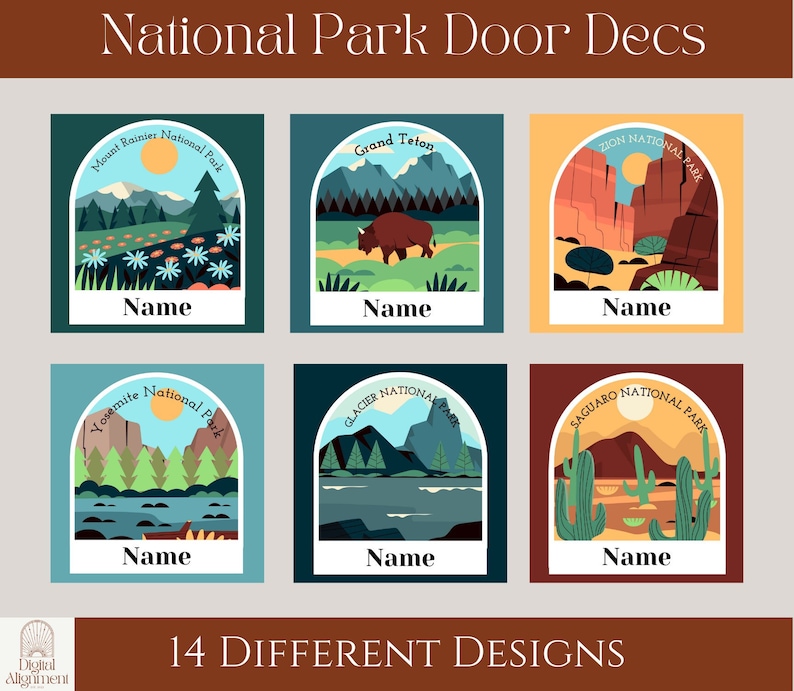 National Park Door Dec - Digital Download - Etsy