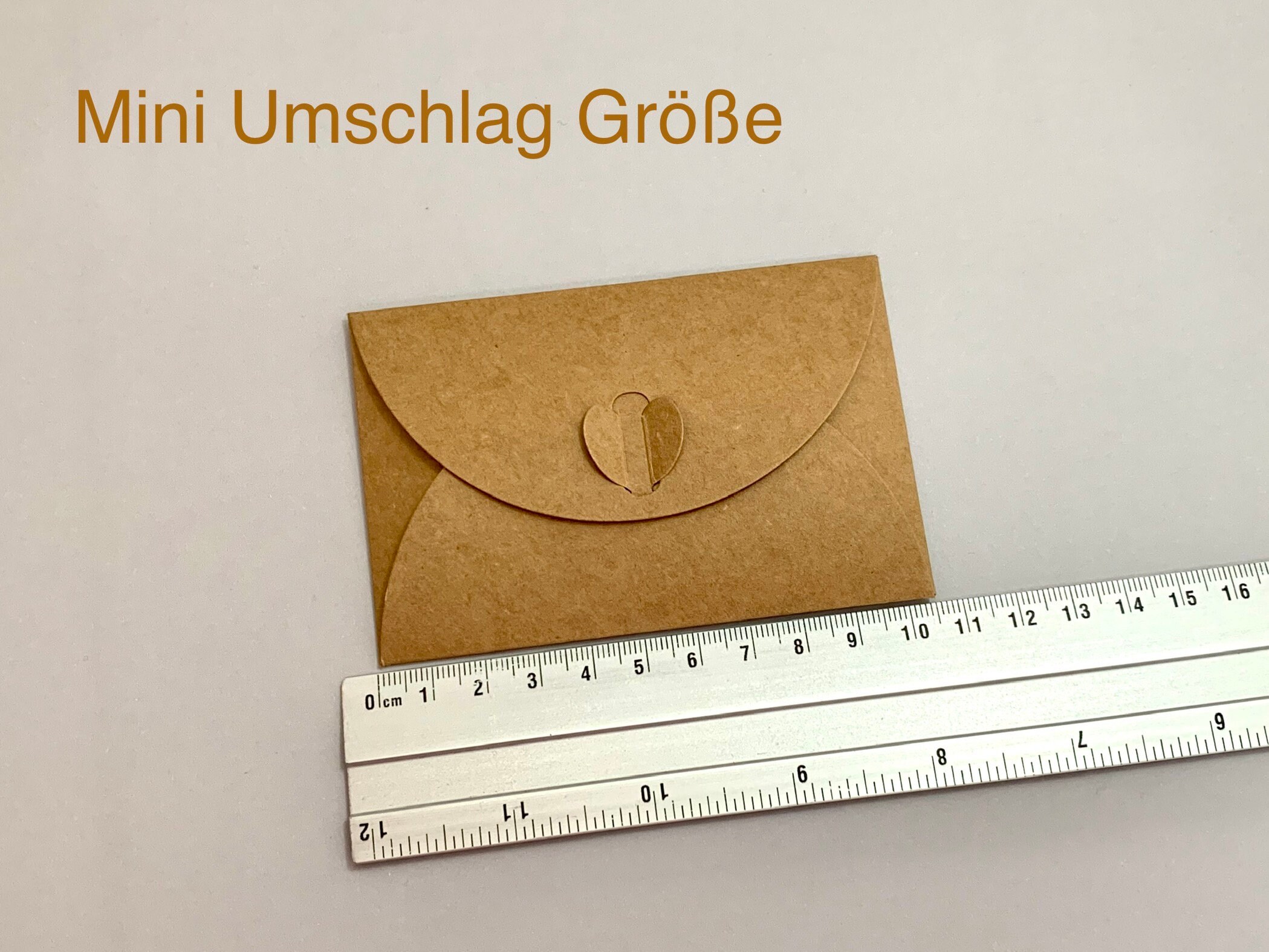 Origami Heart Mini Card, Personalized Card, Small Card, Anniversary ...