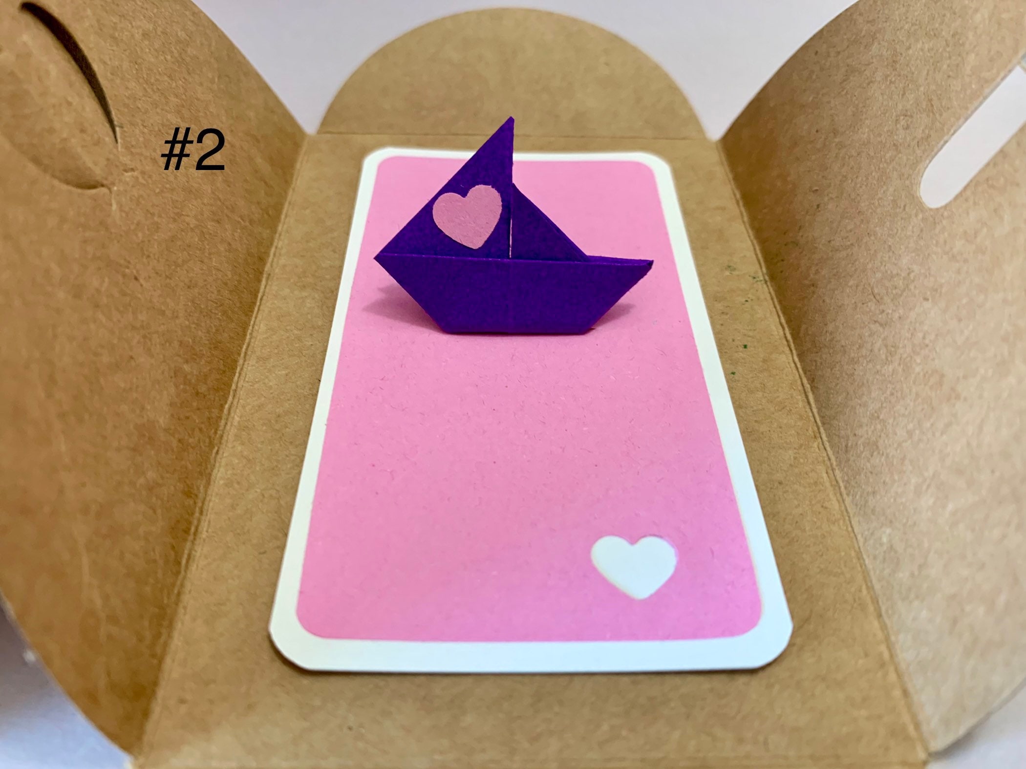Origami Boat Mini Card Paper Boat Card Small Card - Etsy UK