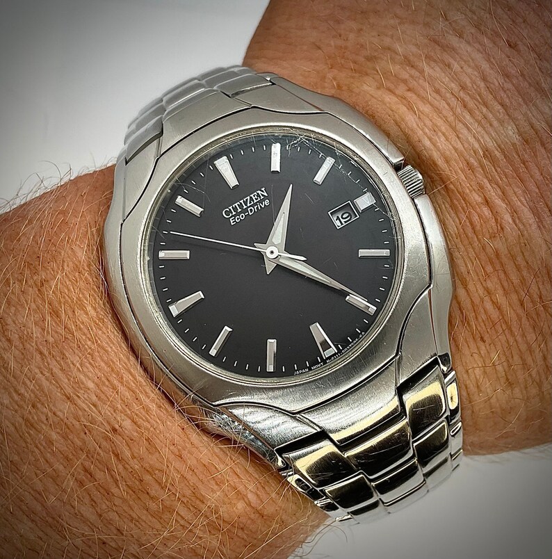 Citizen Men's Bracelet Black Dial Eco-drive Watch BM6010-555, Eco Drive ...