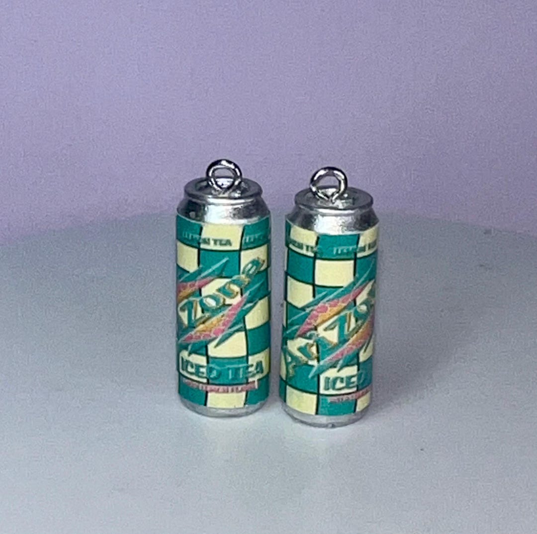 NEW! AZ Tea Miniature Can Charms With HOOKS. Two Flavors to Choose From ...