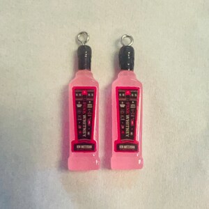Vodka PINK Miniature Liquor Bottle Charms With Hooks for Keychains ...