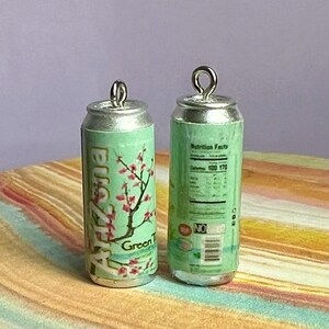 NEW! AZ Tea Miniature Can Charms With HOOKS. Two Flavors to Choose From ...