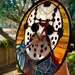 Stained Glass Jason Voorhees Friday the 13th Clock - Etsy