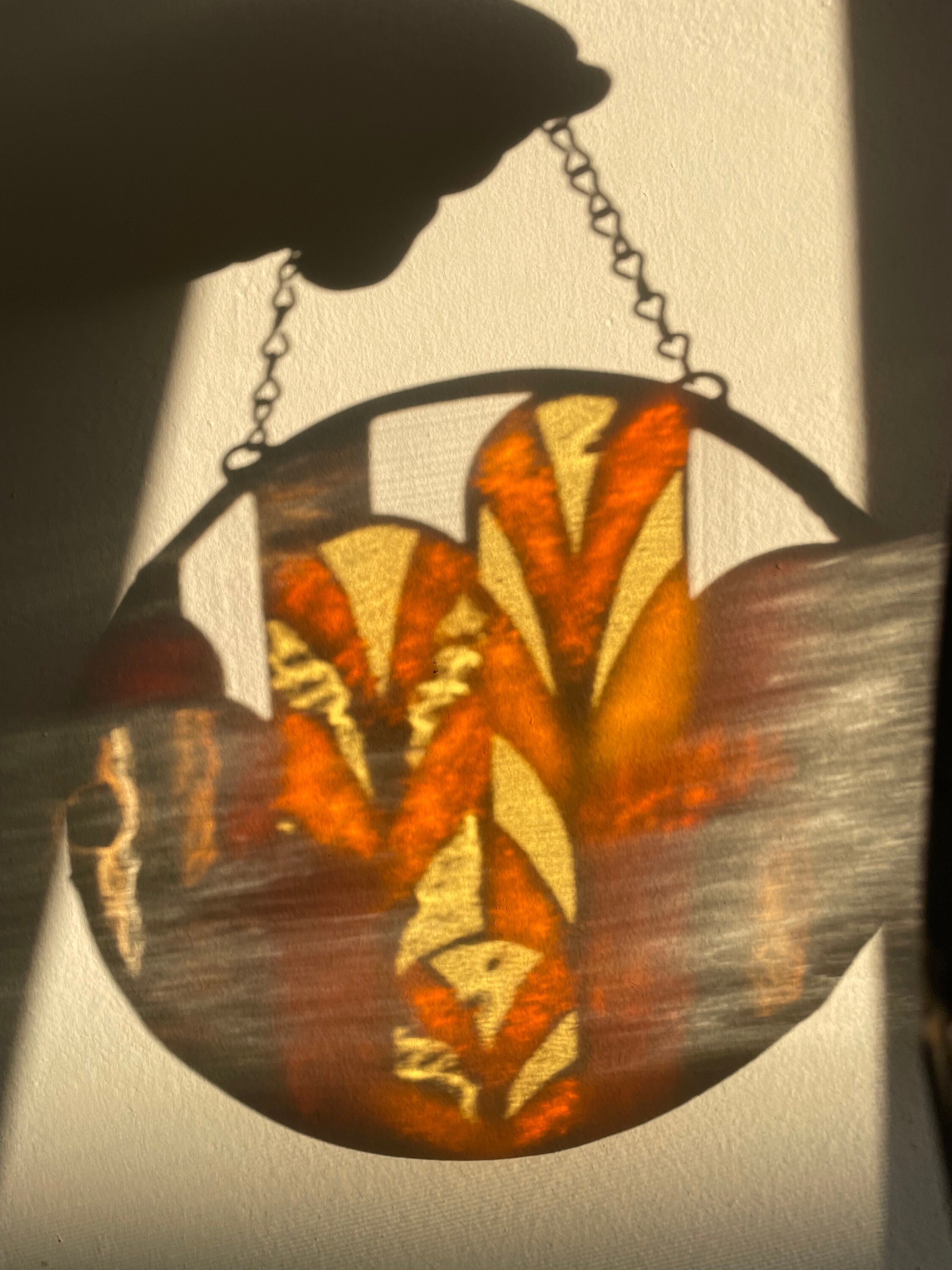Stained Glass Art Deco Suncatcher Panel 2.0 - Etsy